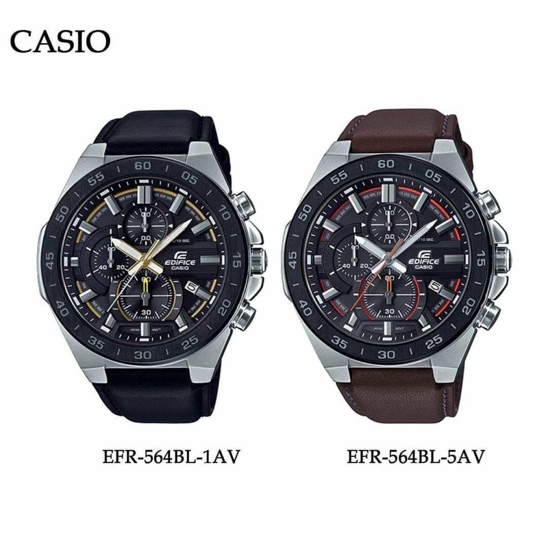 Jual Casio Edifice type EFR-564 Kulit | Shopee Indonesia