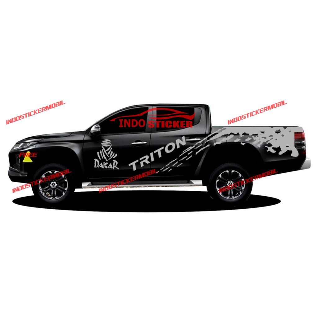 Jual STICKER STIKER MOBIL MITSUBISHI TRITON CUTTING STICKER MOBIL ...