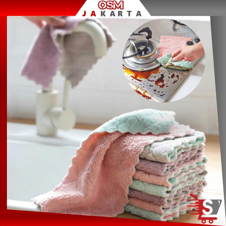 Jual OSM JKT K798 Kain Lap Cuci Piring Anti Minyak / Kain Lap ...