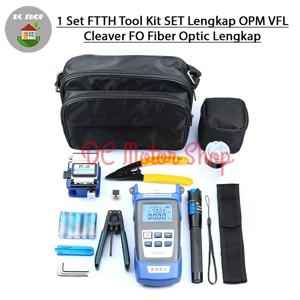 Jual 1 Set FTTH Tool Kit SET Lengkap OPM VFL Cleaver FO Fiber Optic ...