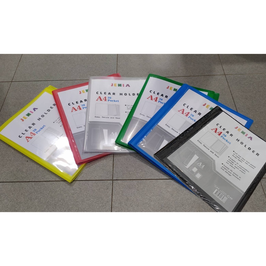 Jual Map Clear Holder / Display Book A4 Isi 20 Pocket JENIA | Shopee ...