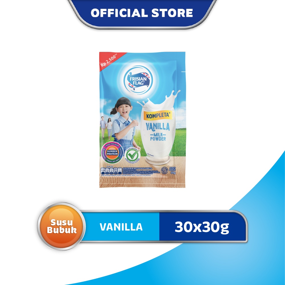 Jual Frisian Flag Kompleta Vanilla Susu 30x30gr | Shopee Indonesia
