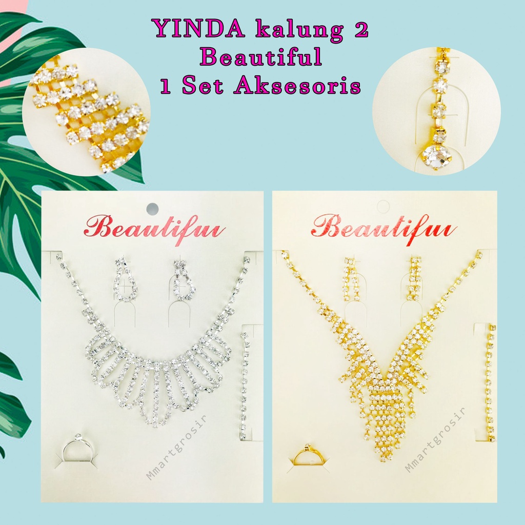 Jual YINDA kalung 2 / Beautiful / 1 Set Aksesoris / Aksesoris | Shopee ...