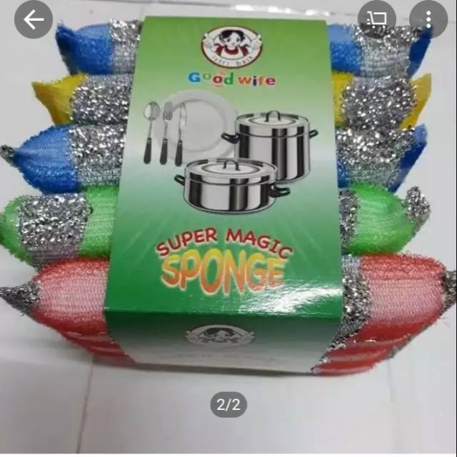 Jual SPON cuci piring isi 5 PCS (PERAK) | Shopee Indonesia