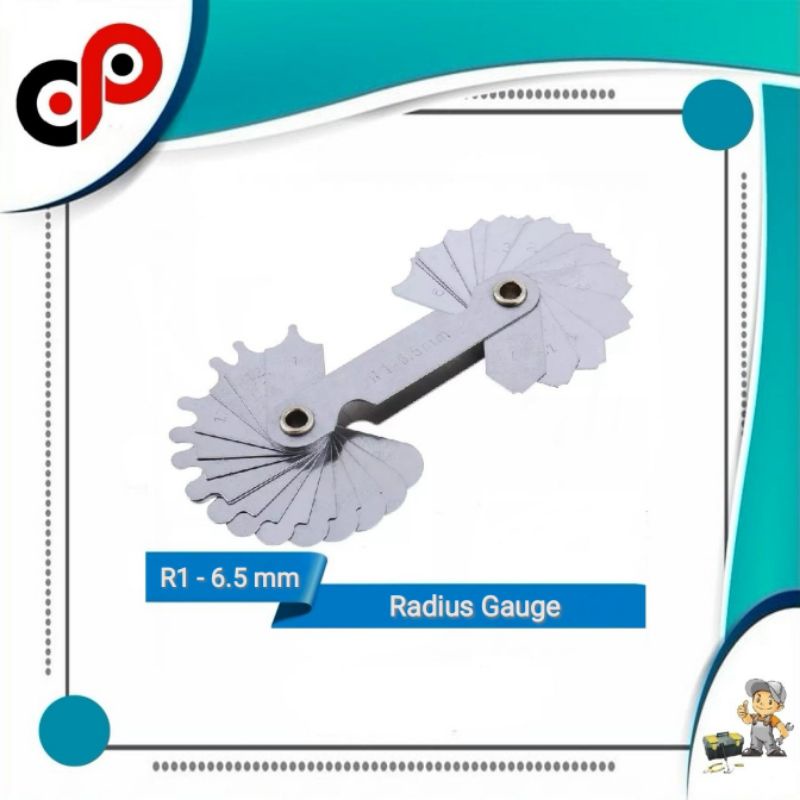 Jual Radius Gauge / Alat Ukur Celah Baut R1 - 6.5 | Shopee Indonesia