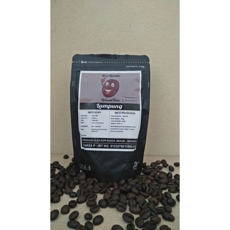 Jual Kopi Robusta Lampung, Natural Process, kemasan 100g | Shopee Indonesia