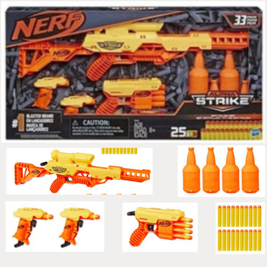 Jual Hasbro Nerf Alpha strike Battalion Set | Shopee Indonesia