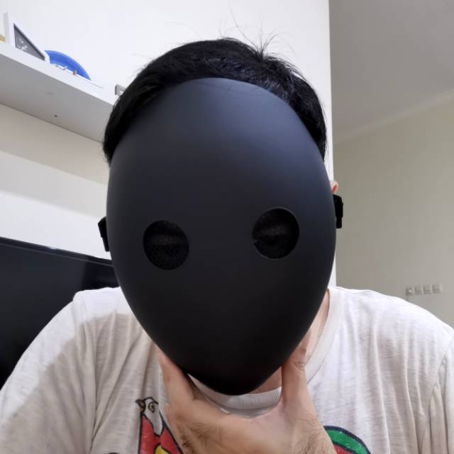 Jual Topeng unik custom hitam black dark topengkoe premium halloween ...