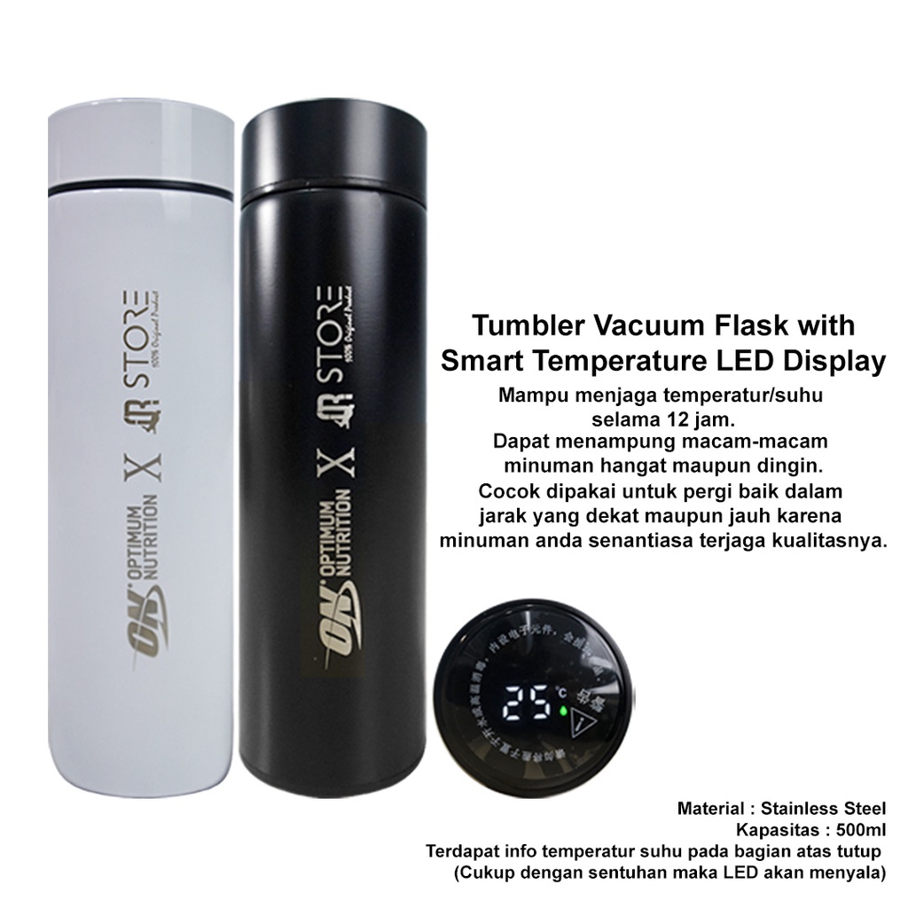 Jual SMART TUMBLER DIGITAL | TERMOS AIR PANAS DISPLAY SUHU | BOTOL MINUM TOUCH SENSOR | Shopee ...