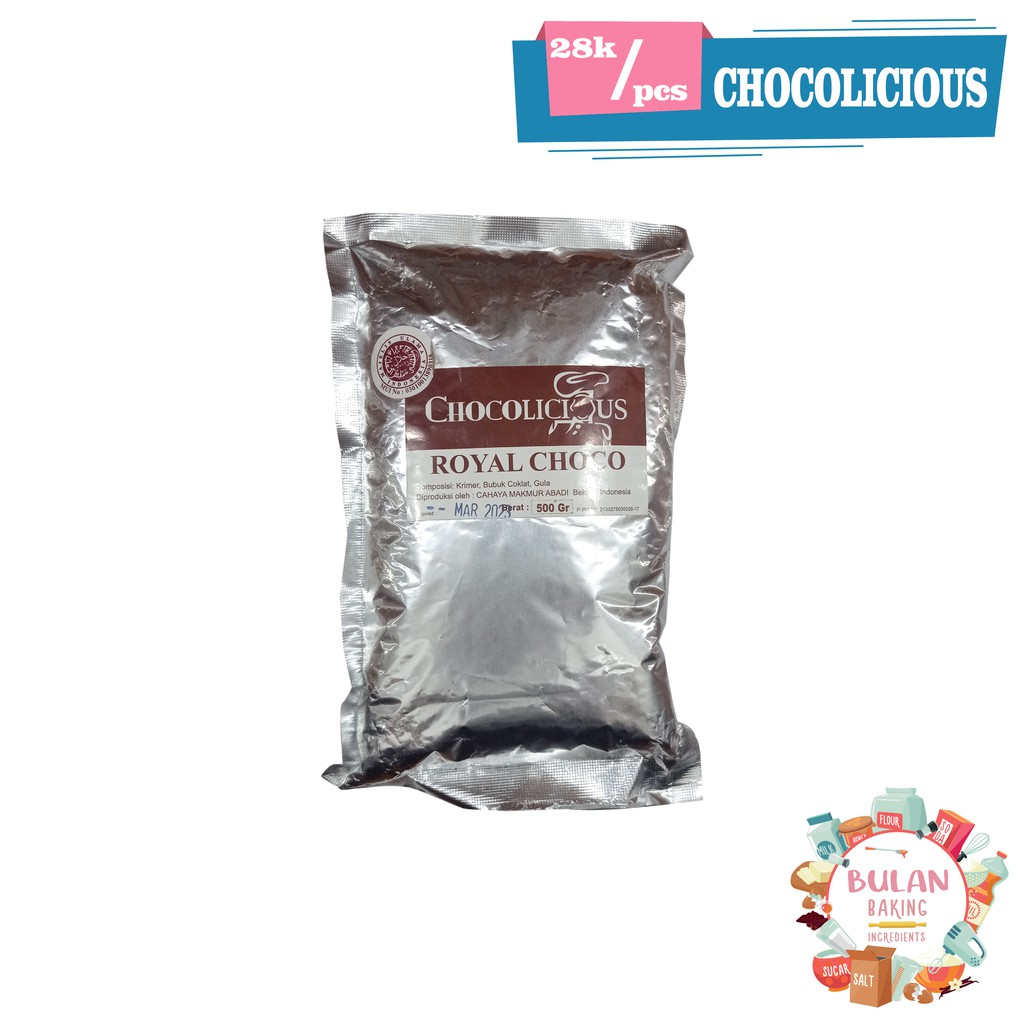 Jual Bubuk Minuman Chocolicious Royal Choco (500g) | Shopee Indonesia