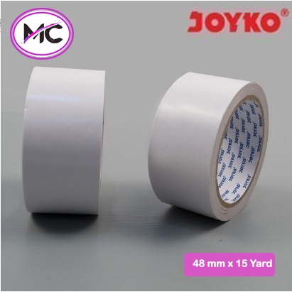 Jual Double Tape Doble Tip Dobel Sided Perekat 2 Sisi Joyko 1/4 inch 1/2 inch 1 inch 2 inch 6mm ...