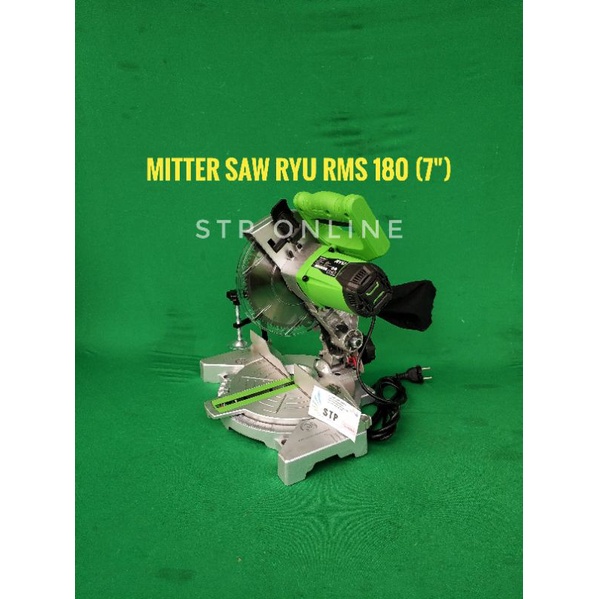 Jual MESIN POTONG ALUMINIUM RYU RMS 180 MITTER SAW 7" | Shopee Indonesia
