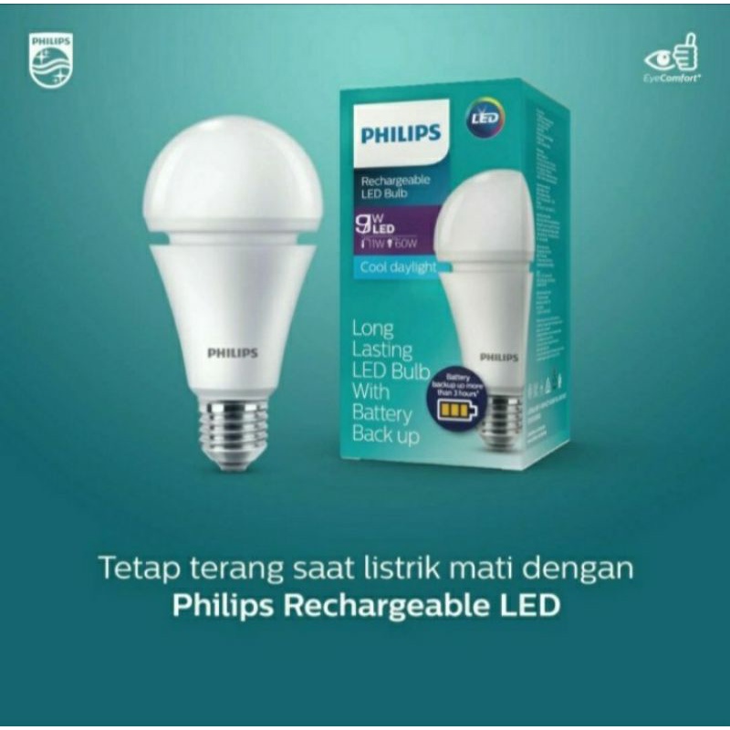 Jual Lampu Emergency Led 9 watt Philips | Shopee Indonesia