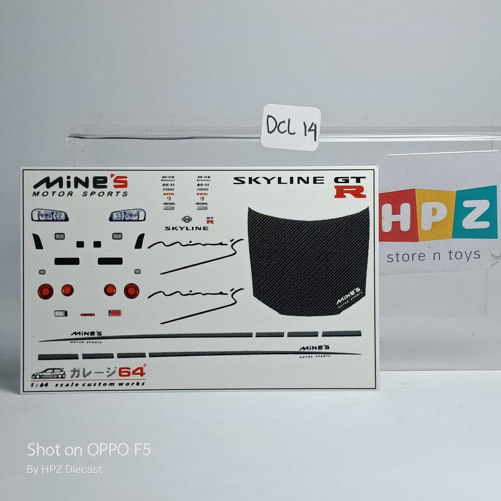 Jual Decal Set Hotwheels Skyline R34 Mines Motorsports - Transparant ...