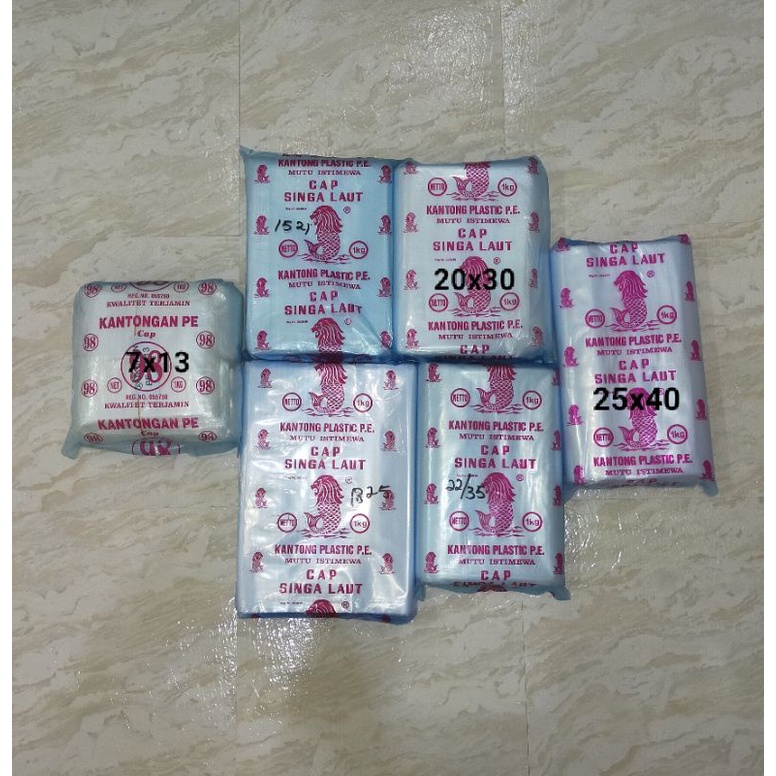 Jual [PSH] Kantong Plastik PE Cap Singa Laut / 98 / Raja Laut ( Plastik ...
