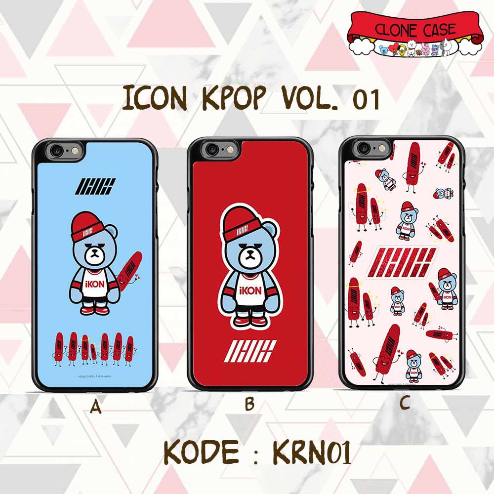 Jual Ikon KPOP Logo - Custom Case - Hardcase Black | Shopee Indonesia