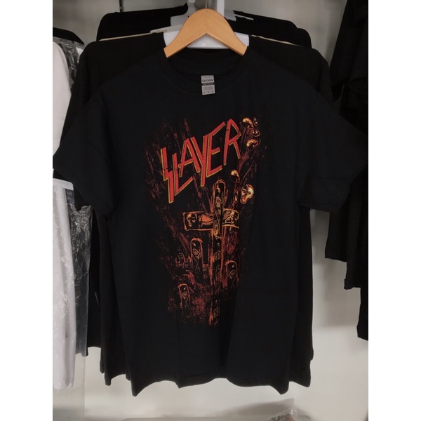 Jual KAOS BAND SLAYER - BLOOD RED (ORIGINAL MERCHANDISE) | Shopee Indonesia