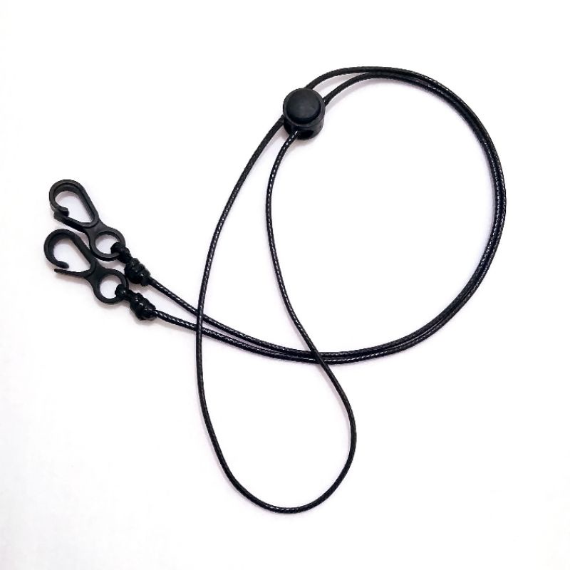 Jual STRAP MASKER 2IN1 FULLBLACK | Shopee Indonesia
