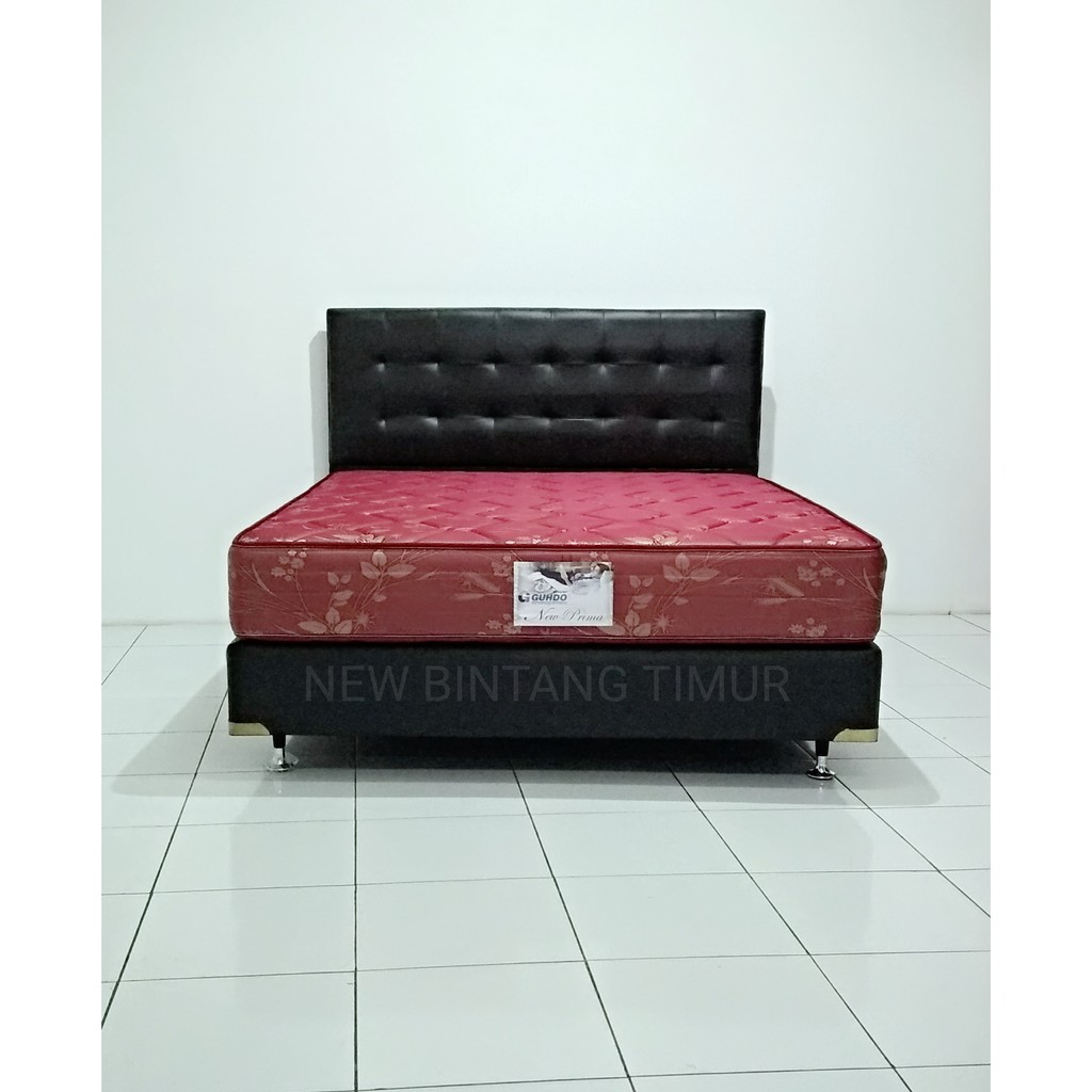 Jual Spring Bed Guhdo New Prima Merah 160 x 200 HB Montana Full Set ...