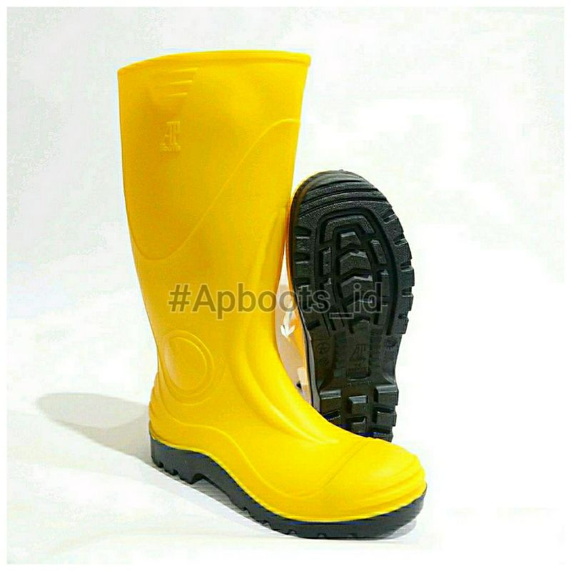 Jual AP BOOTS SAFETY S5 KUNING 100% ORI - Sepatu boot tinggi safety ada ...