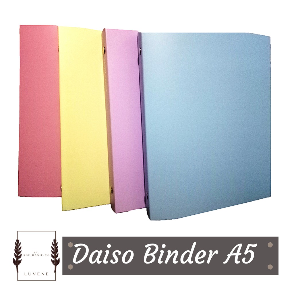 Jual DAISO Binder warna Pastel Ukuran A5 | Shopee Indonesia