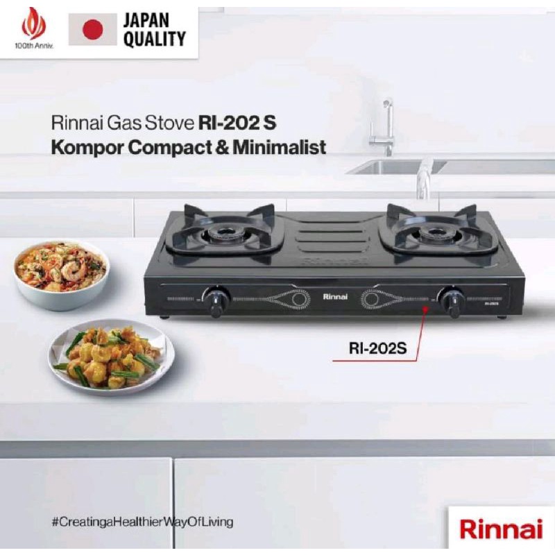Jual Kompor Gas 2 Tungku Rinnai RI 202 S | Shopee Indonesia