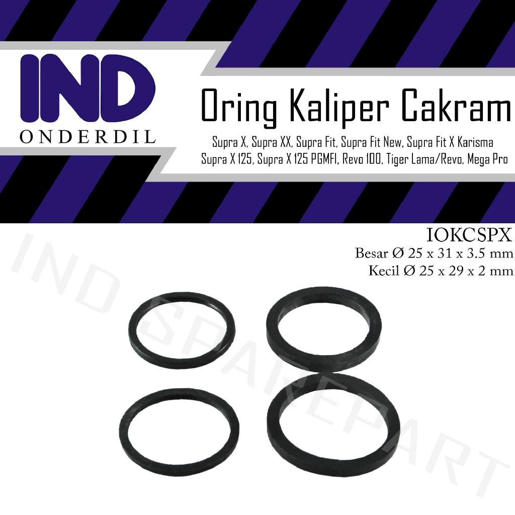 Jual Oring-O Ring-Karet-Seal Piston Kaliper-Caliper Cakram Depan Revo/Tiger Lama-Revo/Mega Pro ...