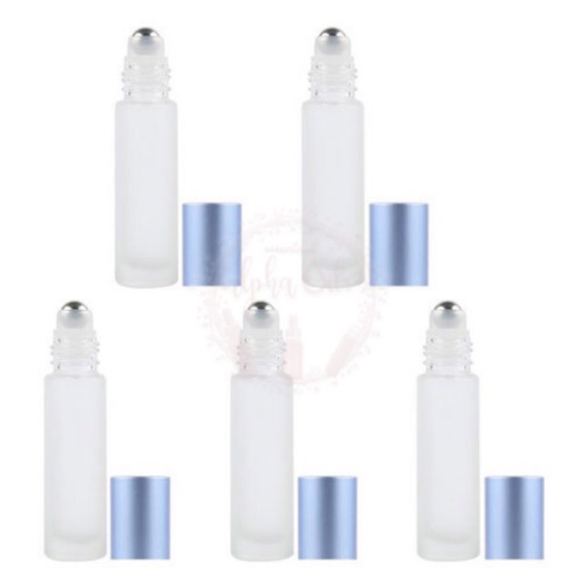 Jual Frosted Clear Glass Roller Bottles/Botol Roll On Kaca Tebal 10ml ...
