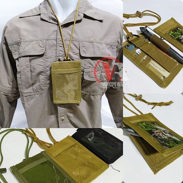 Jual ID Card Tactical Holder ACM Lanyard Sling | Shopee Indonesia