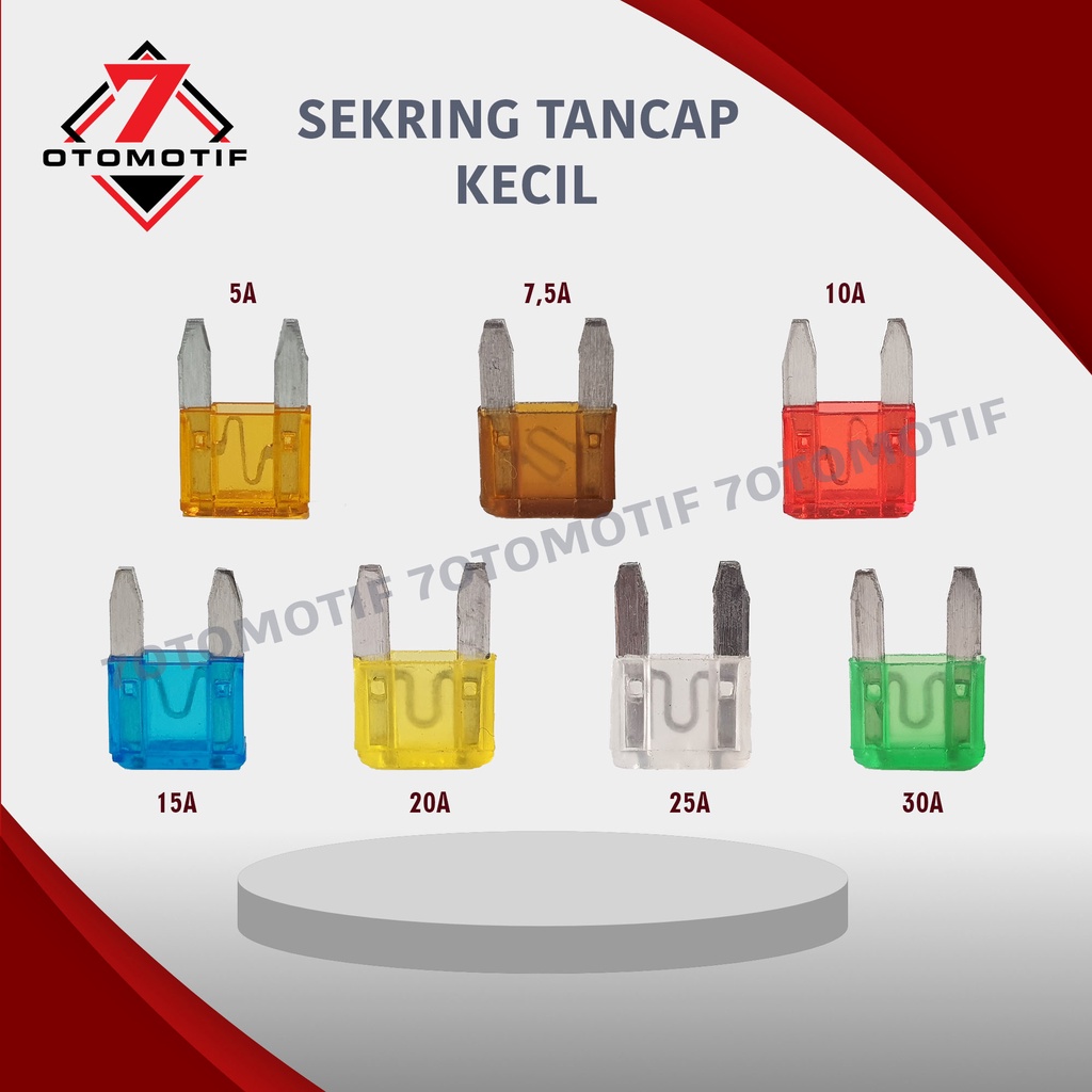 Jual Fuse Sekring Tancap Kecil 5A 7,5A 10A 15A 20A 25A 30A | Shopee Indonesia