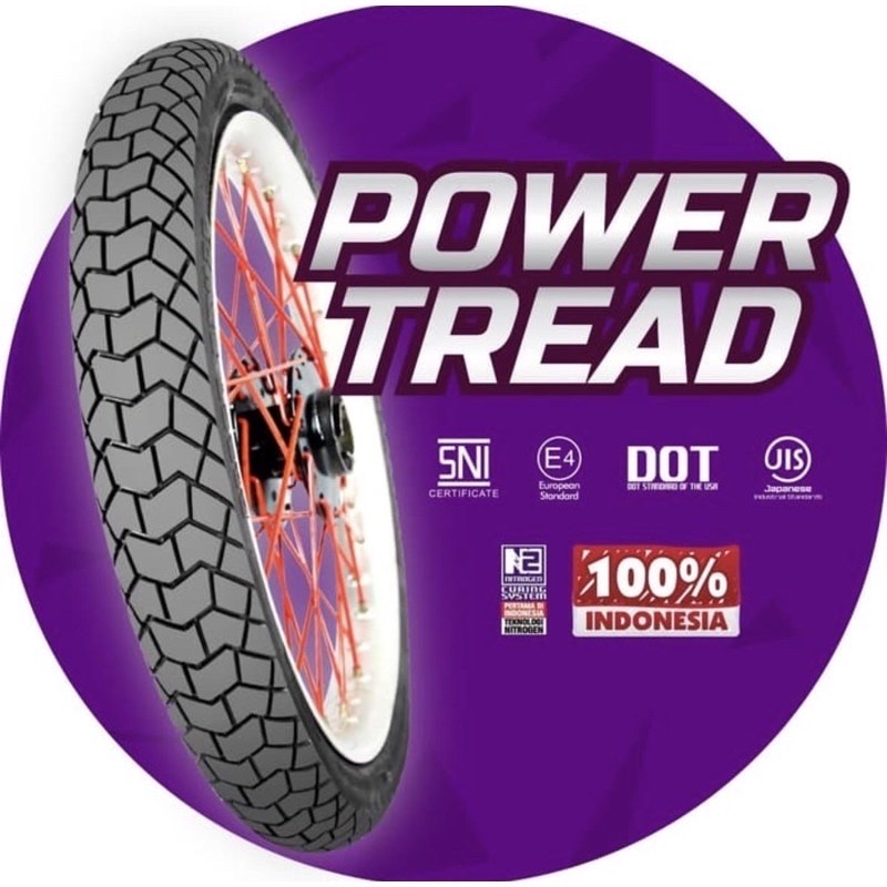 Jual MIZZLE POWER TREAD 2.25 ring 17 ban semi trail kotak tube motor ...