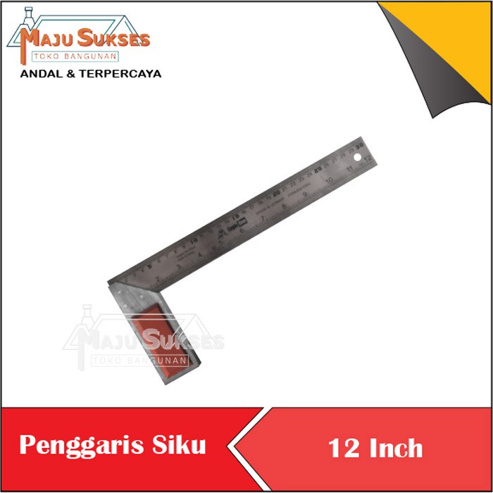 Jual Penggaris Siku Tukang 30cm 12" inch tebal CAMEL | Shopee Indonesia