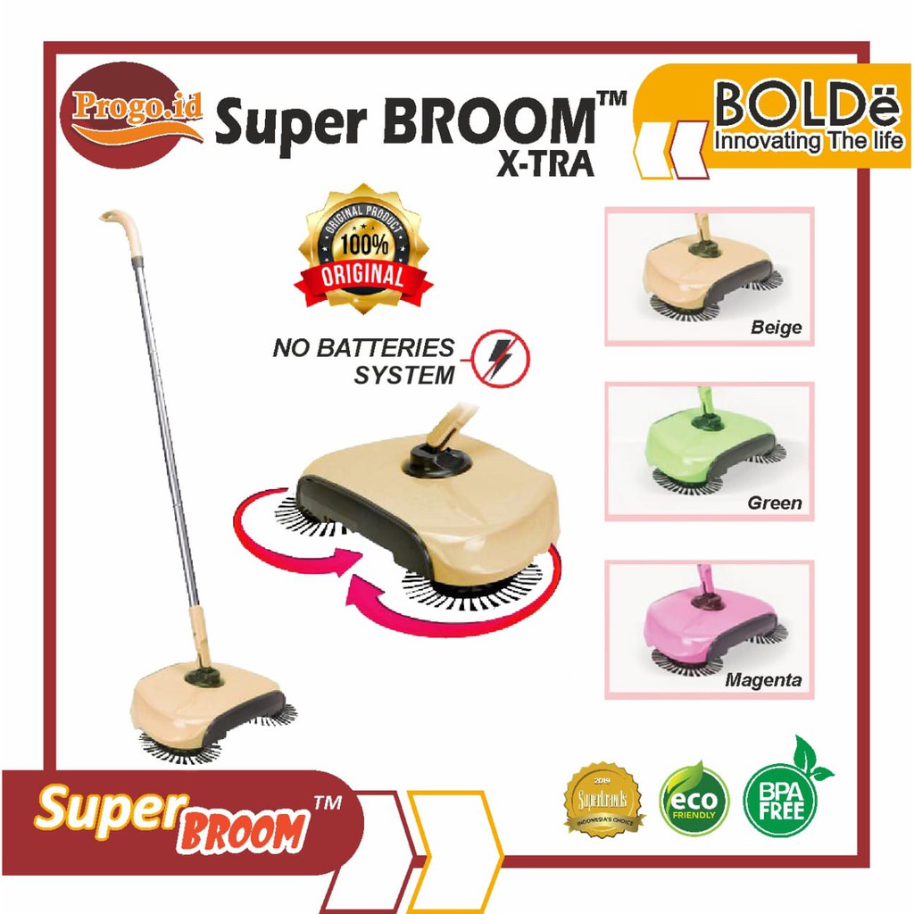 Jual Sapu Lantai Otomatis Tanpa Listrik Sapu Ajaib Pembersih Lantai ...