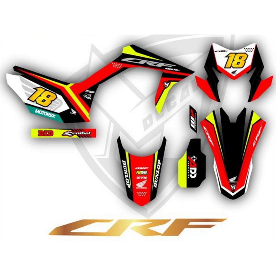 Jual DEKAL DECAL Crf DEKAL DECAL Stiker Fullbody Honda CRF 150L Merah Minimalis Custom | Shopee ...