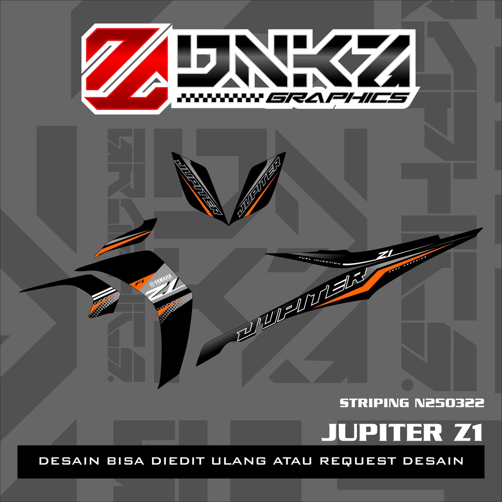 Jual Stiker Jupiter Z1 Lagenda 115Z Jupiter RC Decal Striping Jupiter ...