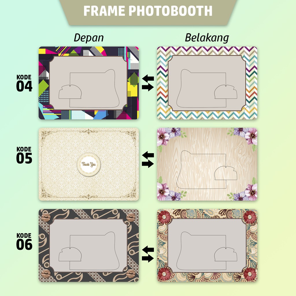 Jual Frame Photobooth / fotobooth 4R single karton tebal 310gr | Shopee ...
