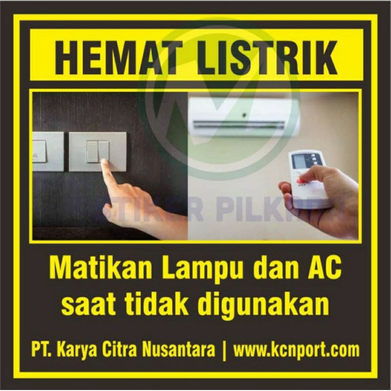 Jual STIKER VINYL HEMAT LISTRIK 9x9CM | Shopee Indonesia