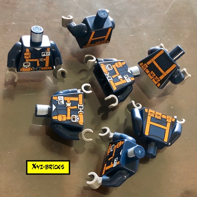 Jual LEGO PARTS 6214651 Torso - Mini Upper Part No. 4151 Earth Blue ...