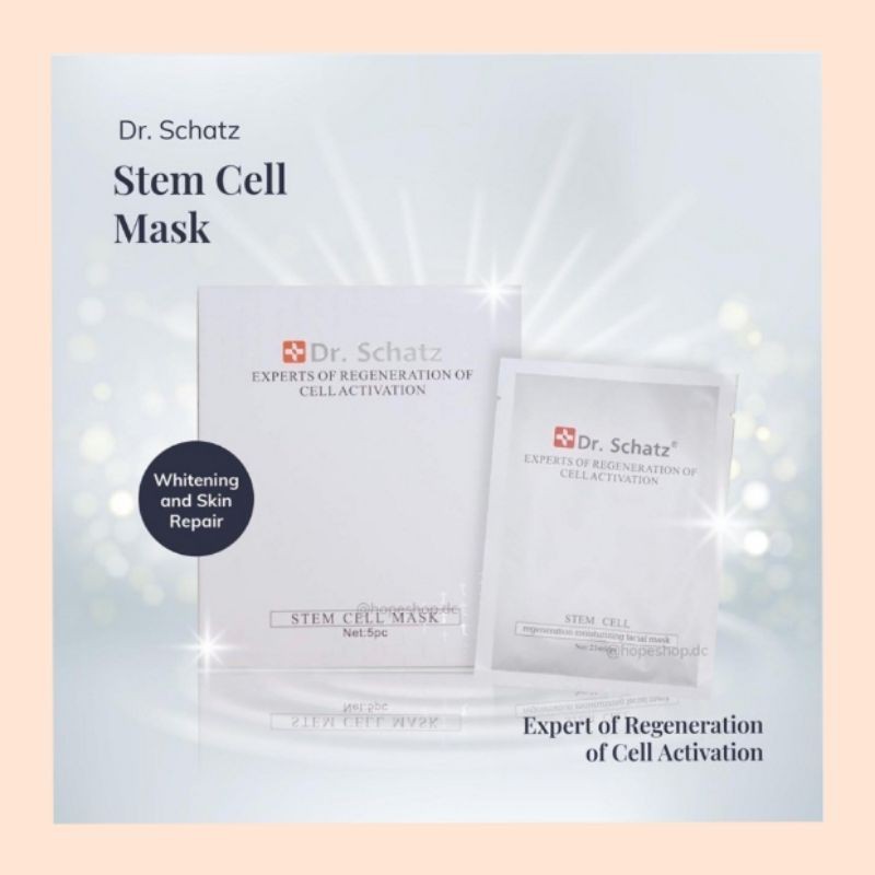 Jual Dr Schatz Stem Cell Mask ORIGINAL 1 Box 5 pcs | Shopee Indonesia