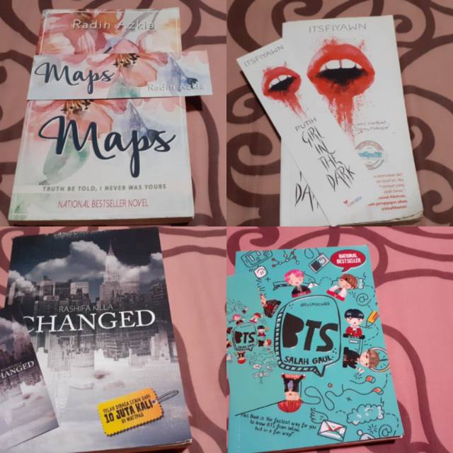 Jual Buku novel ; CHANGED,BTS,MAPS,GIRL IN THE DARK. | Shopee Indonesia