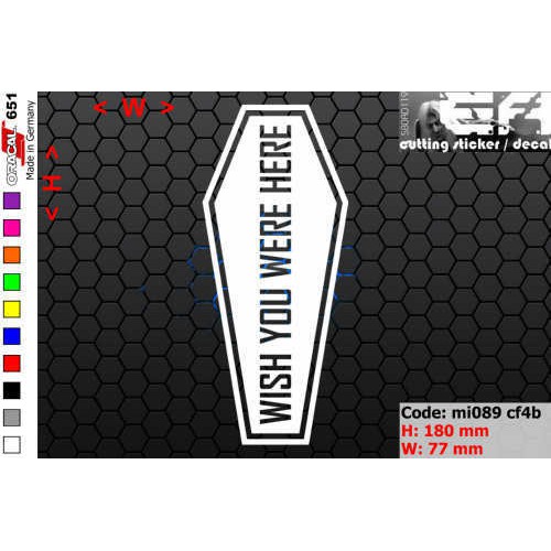 Jual ea cutting sticker / decal Code: mi089 cf4b ( coffin ) | Shopee ...
