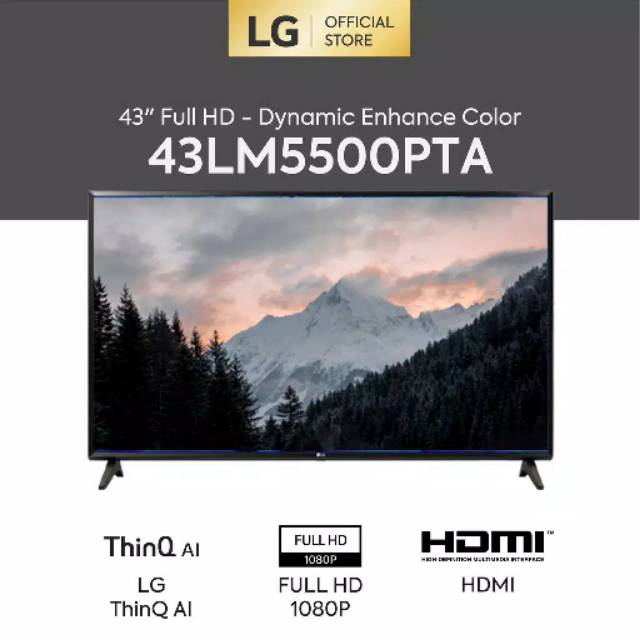 Jual LED TV LG 43 INCH - LED 43LM5500PTA FHD DIGITAL TV | Shopee Indonesia