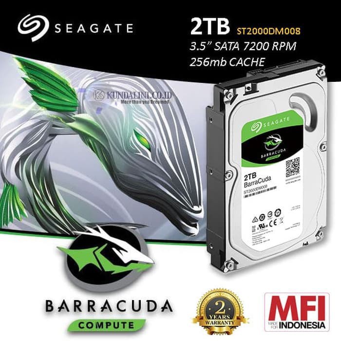 Jual Hardisk Internal Seagate 2TB Barracuda ORI - GARANSI RESMI MFI ...