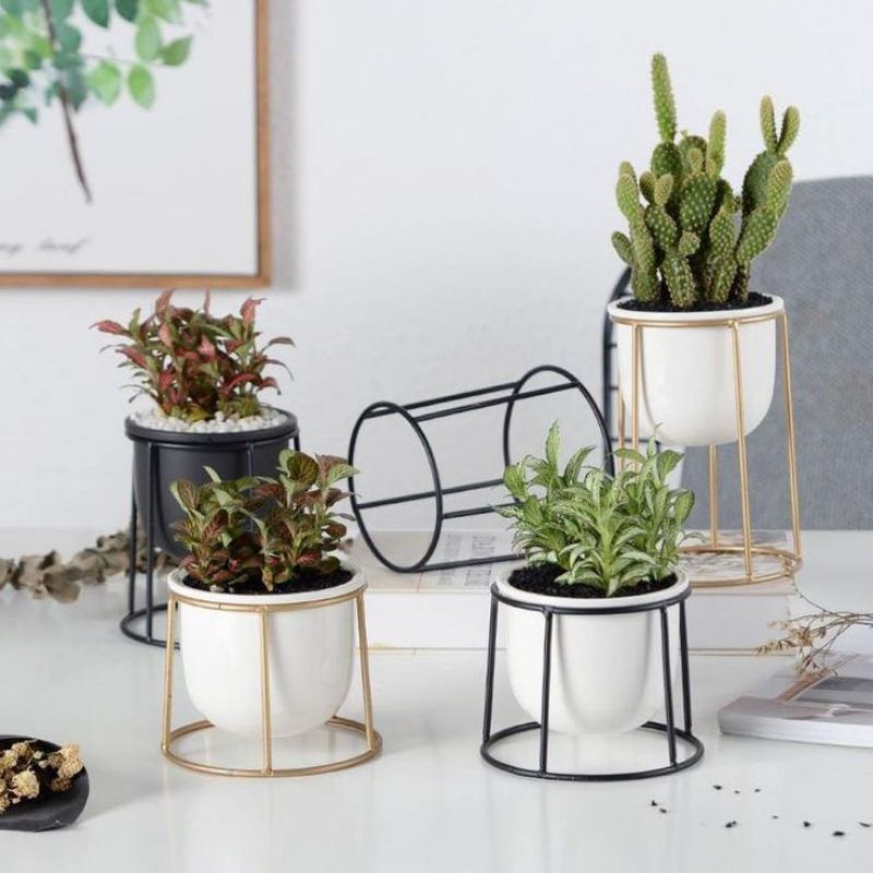 Jual Standing pot besi pot bunga besi standing pot Standing pot bunga ...