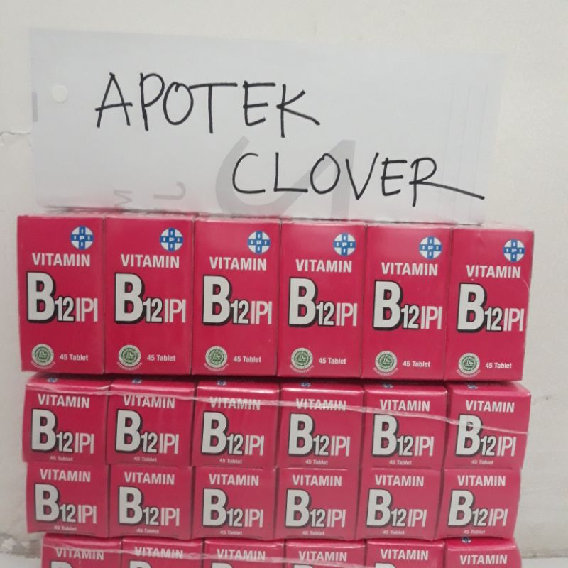 Jual Vitamin B12 IPI, 1 botol isi 45 tablet, vitamin neurotropik ...