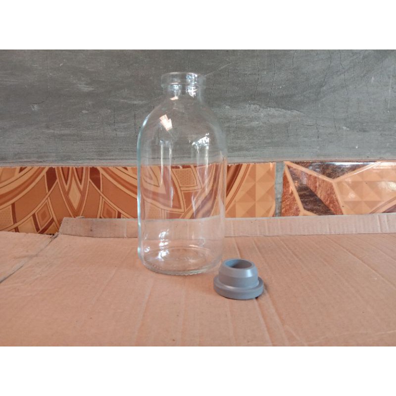 Jual Botol Kaca Bening Asi / Infus 250ml | Shopee Indonesia