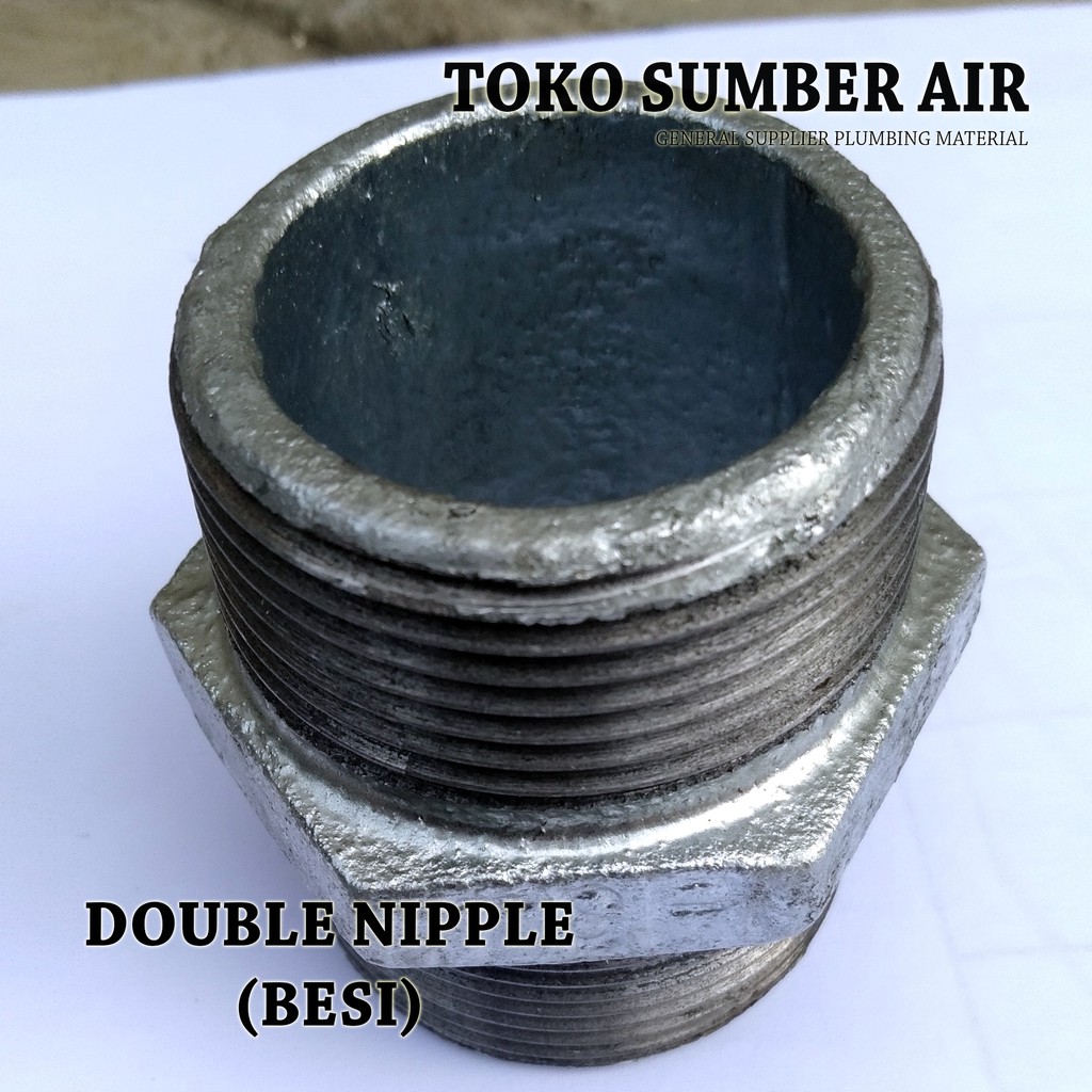 Jual DOUBLE NIPPLE GALVANIS 1 1/4 " - DOBEL NEPEL BESI | Shopee Indonesia