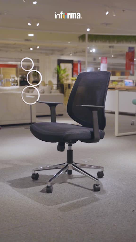 Jual Informa Sunon Shield Kursi Kantor Sandaran Rendah - Hitam Tempat ...