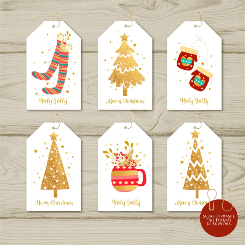 Jual hang tag natal / kartu natal / thanks card Natal / thank you card ...