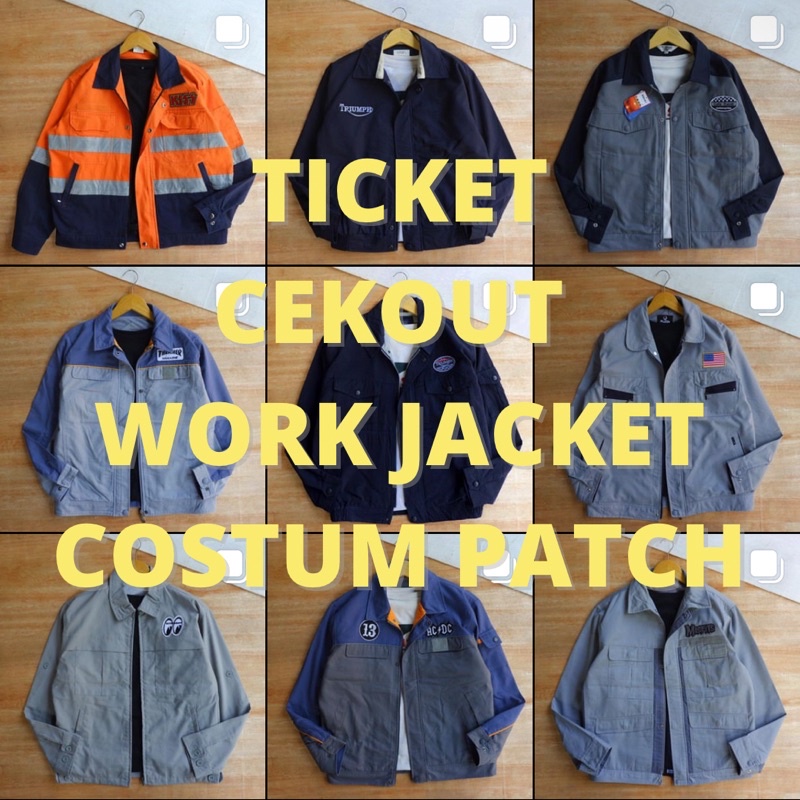 Jual Work Jacket Costum Patch | Shopee Indonesia